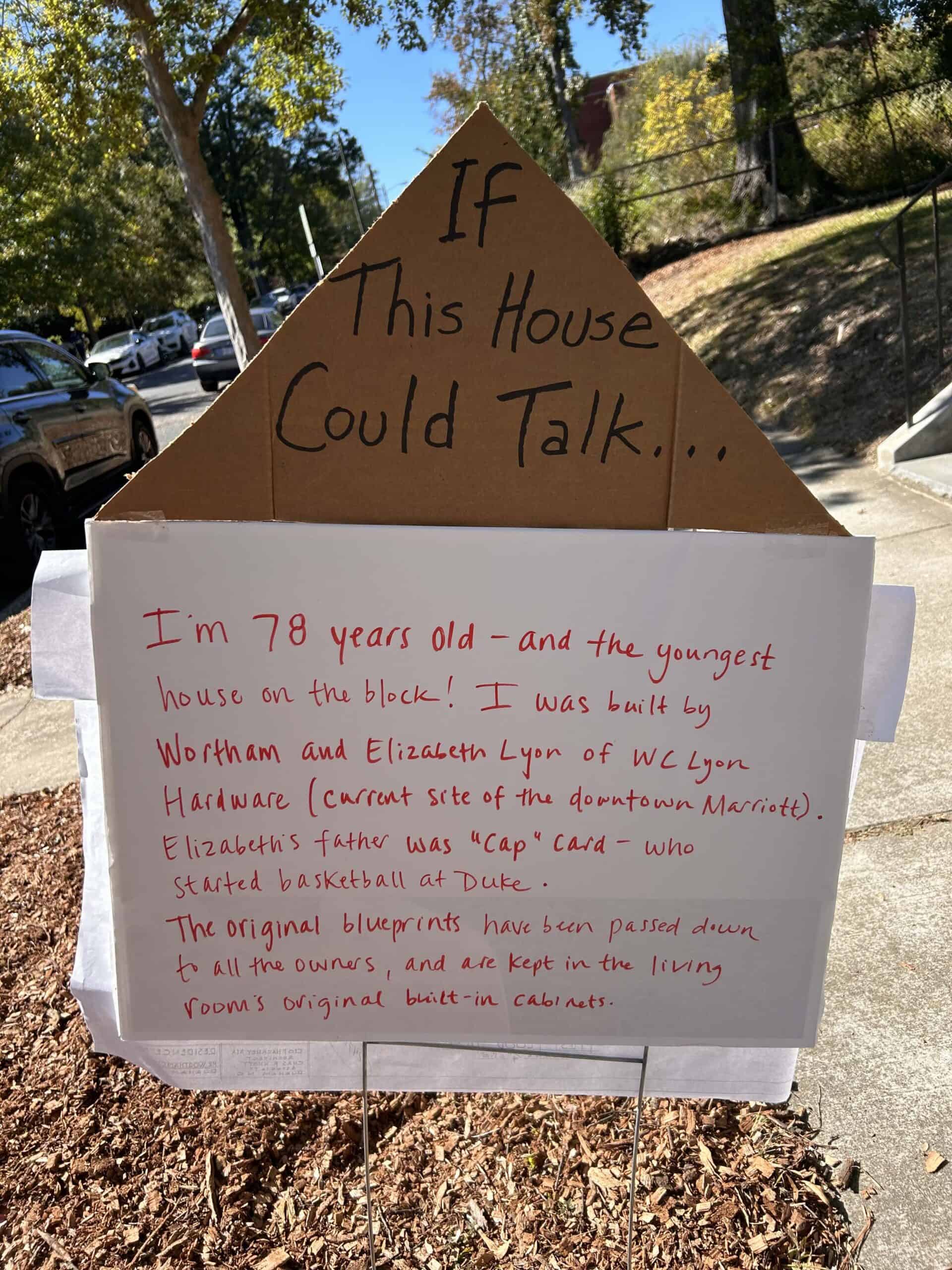 If This House Could Talk… Yard Signs from the 2024 Home Tour | Trinity Park